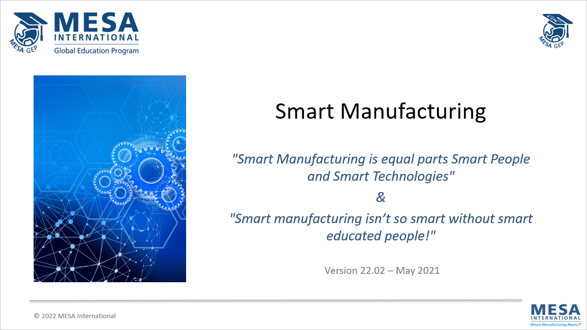 Smart Manufacturing - MOM Institute