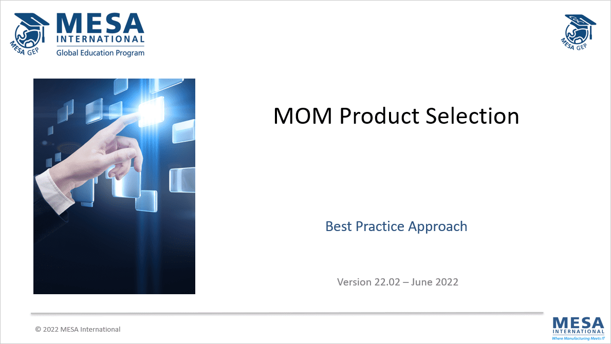 MOM Solution Selection - MOM Institute