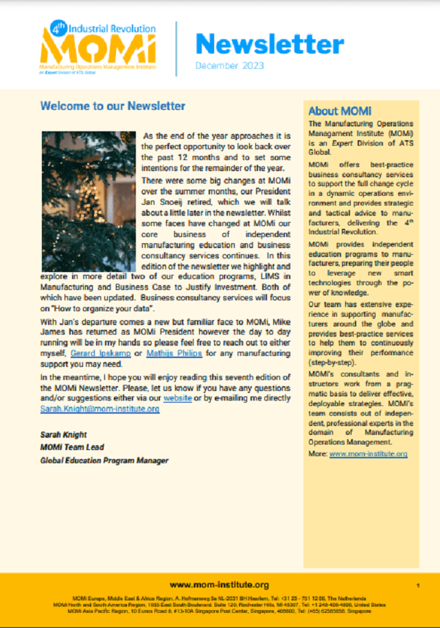 MOMi Newsletters - MOM Institute